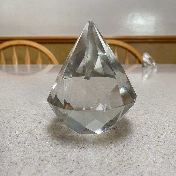 Tiffany & Co. | Accents | Tiffany Co Crystal Diamond Paperweight | Poshmark